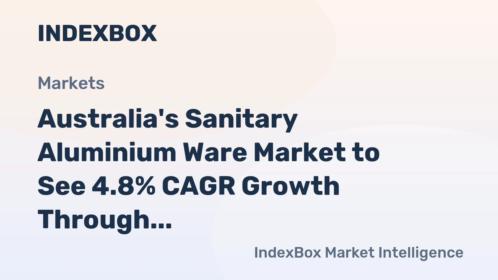Australia's Sanitary Aluminium Ware Market to See 4.8% CAGR Growth Through 2035