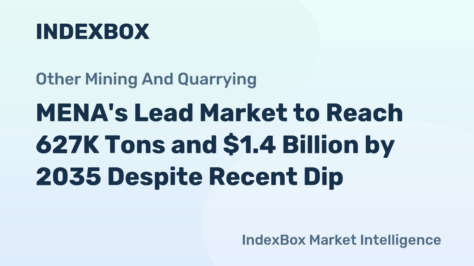 MENA's Lead Market to Reach 627K Tons and $1.4 Billion by 2035 Despite Recent Dip
