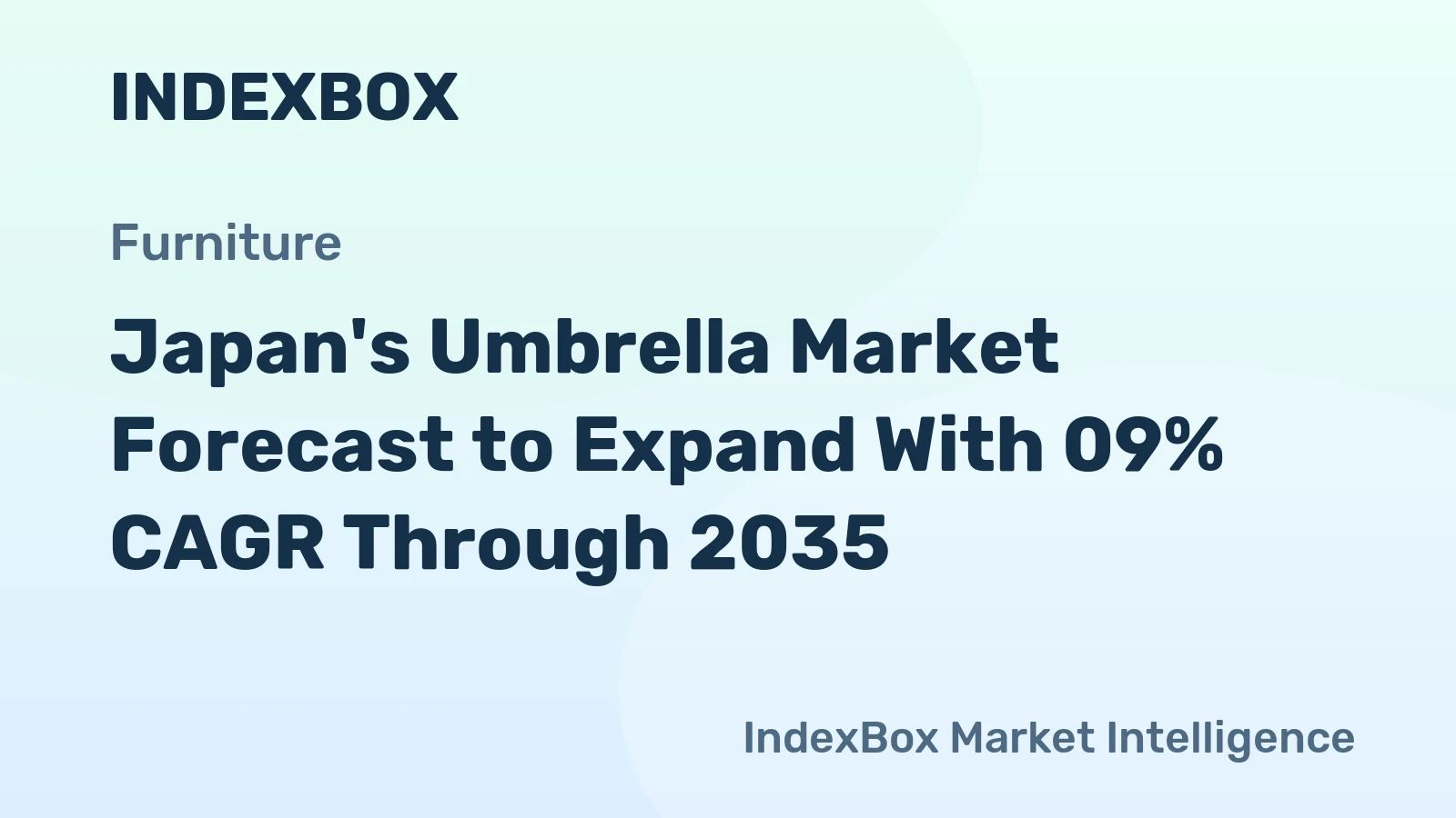 Japan's Umbrella Market Forecast to Expand With 09% CAGR Through 2035