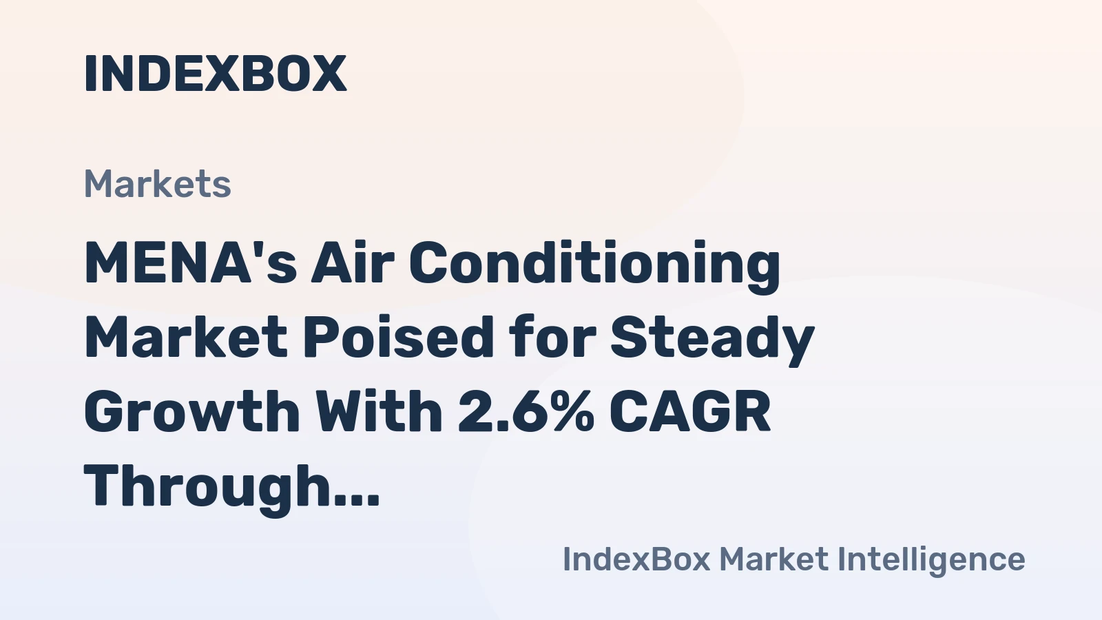 MENA's Air Conditioning Market Poised for Steady Growth With 2.6% CAGR Through 2035