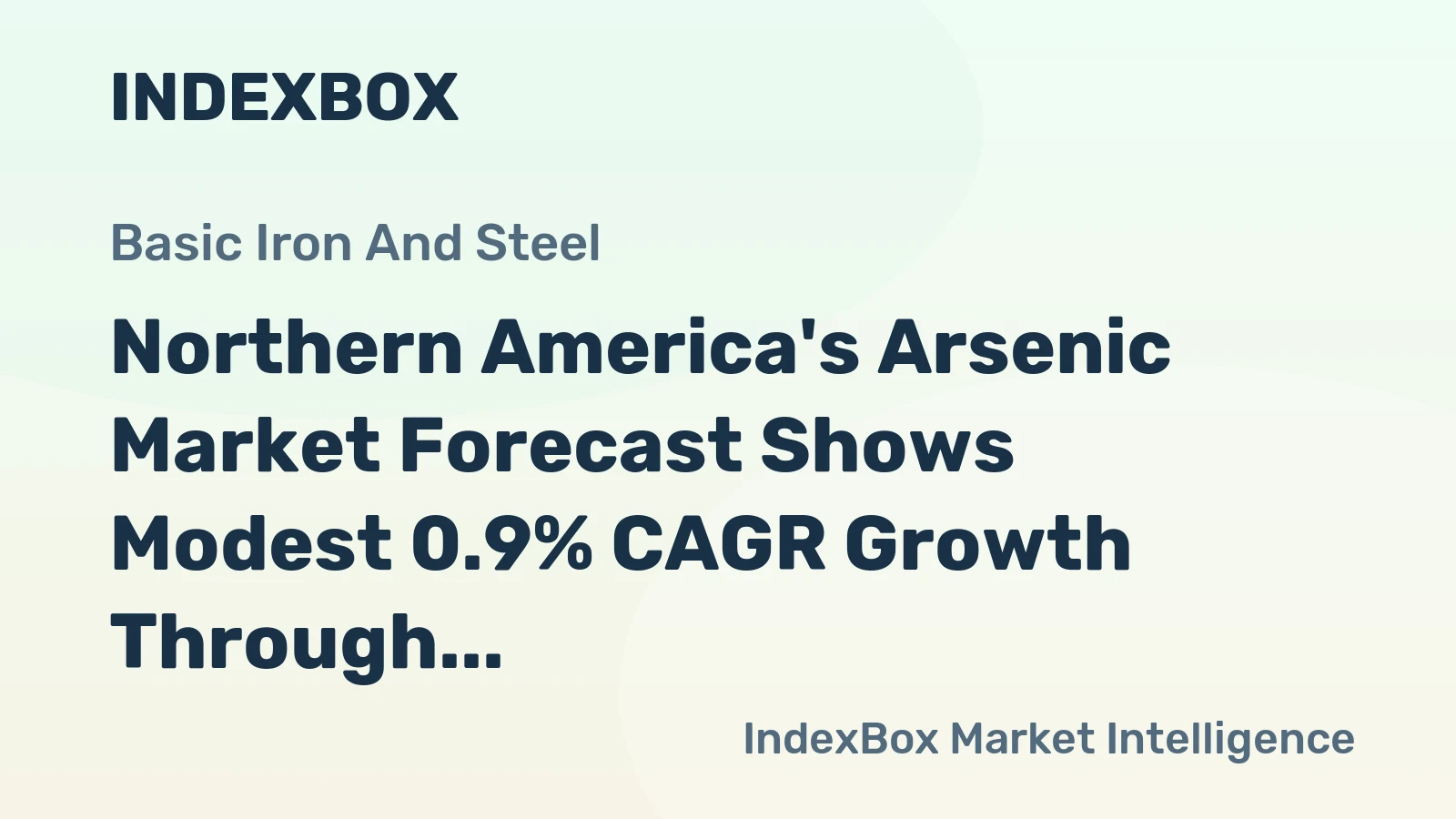 Northern America's Arsenic Market Forecast Shows Modest 0.9% CAGR Growth Through 2035