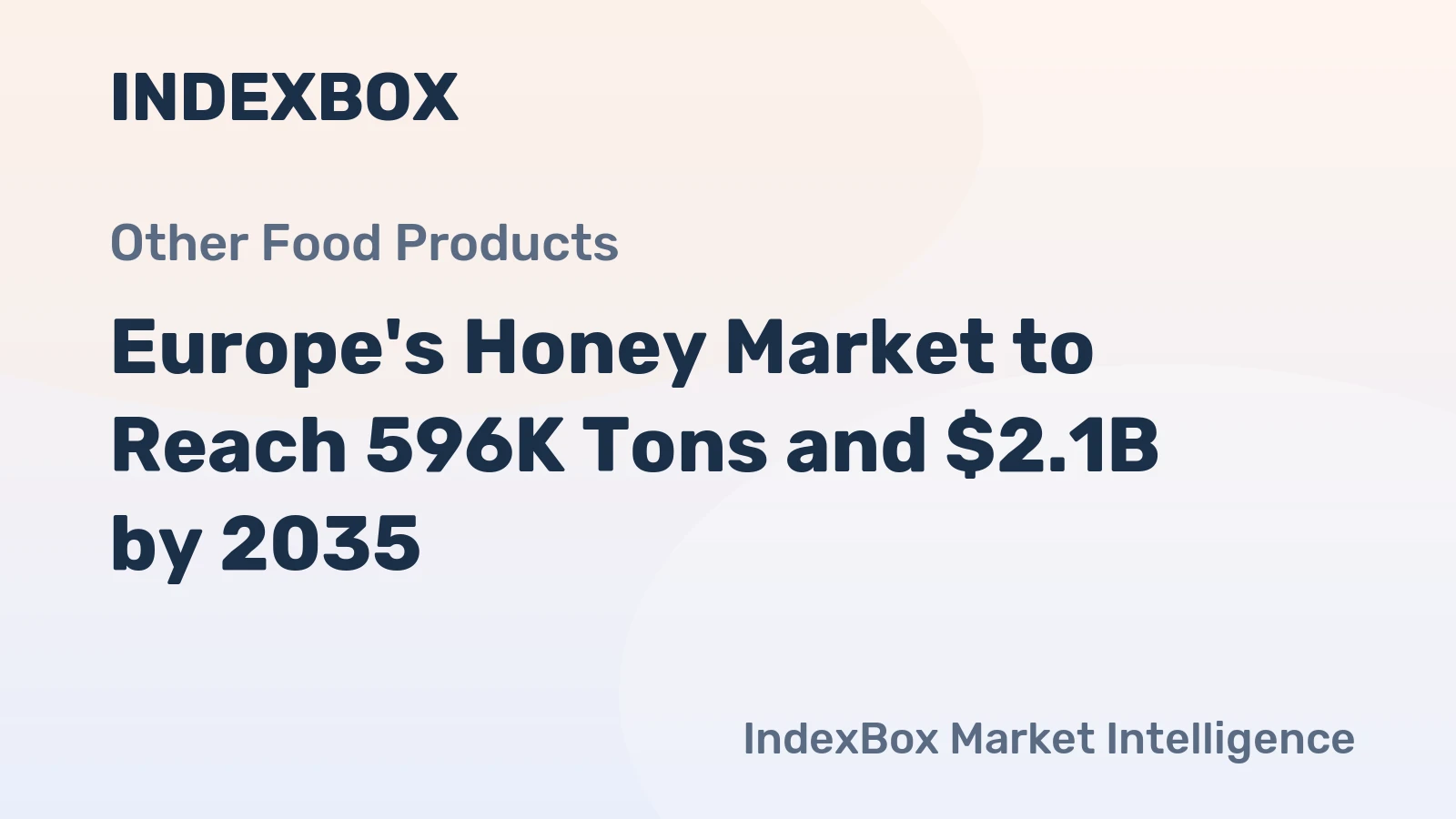 Europe's Honey Market to Reach 596K Tons and $2.1B by 2035