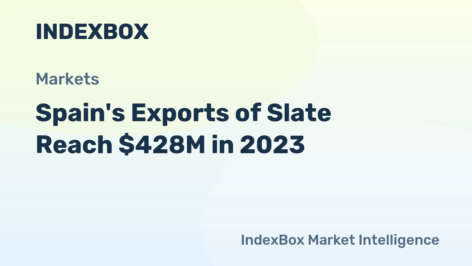 Spain's Exports of Slate Reach $428M in 2023