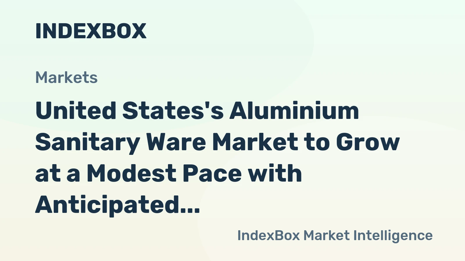 United States's Aluminium Sanitary Ware Market to Grow at a Modest Pace with Anticipated CAGR of +0.1% from 2024 to 2035