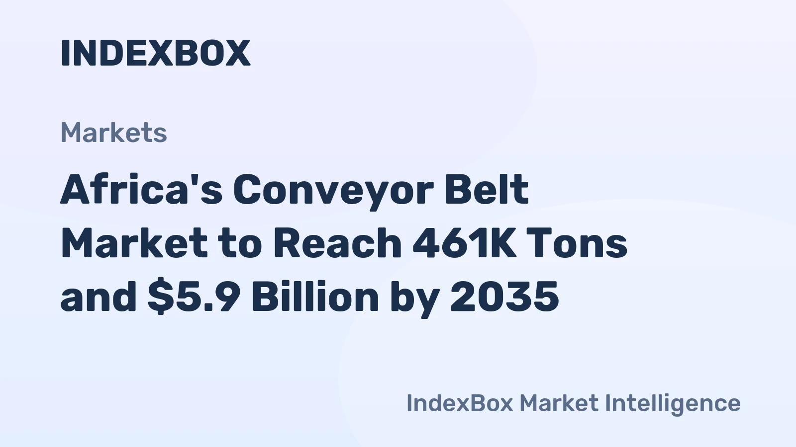 Africa's Conveyor Belt Market to Reach 461K Tons and $5.9 Billion by 2035