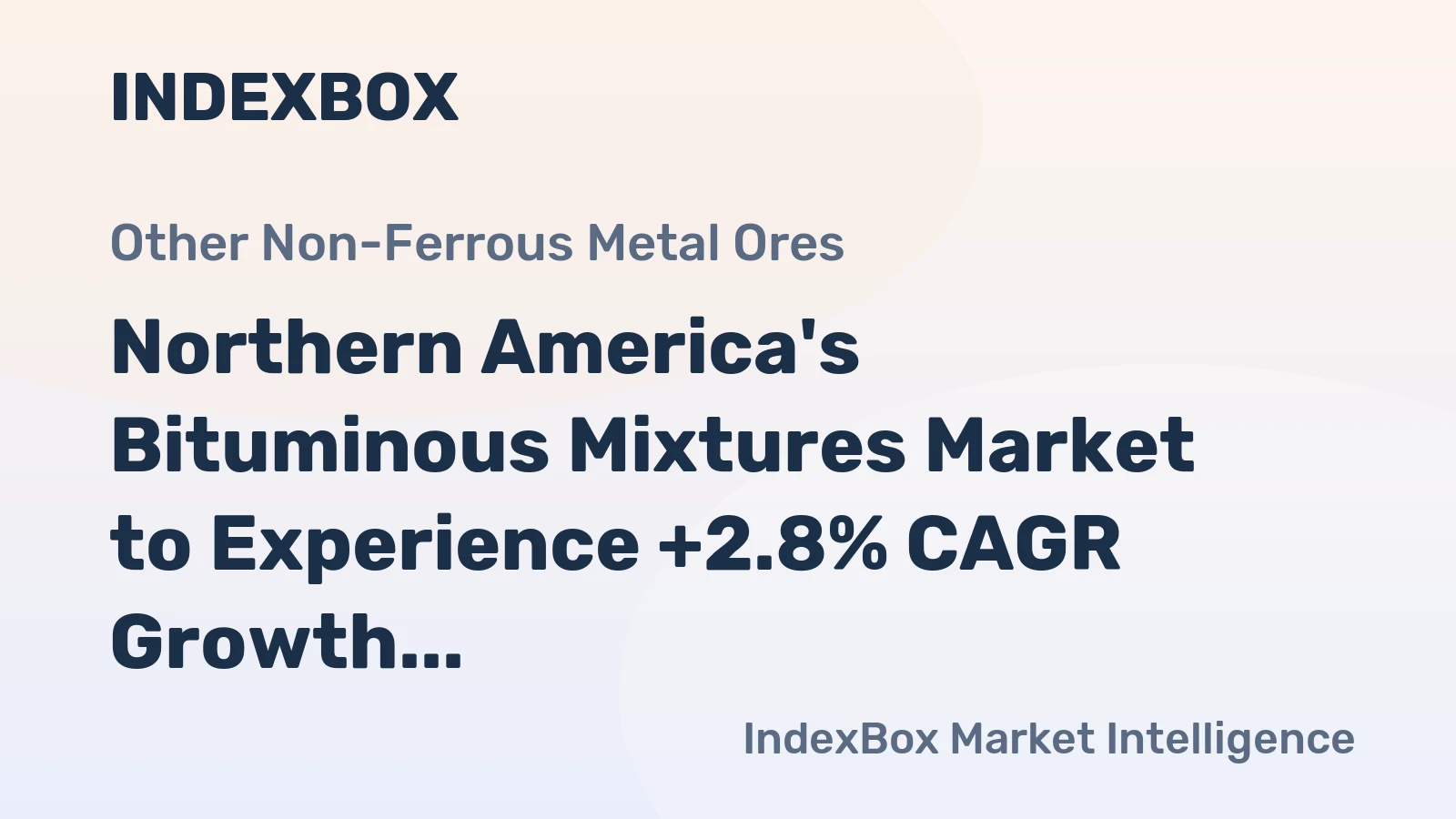 Northern America's Bituminous Mixtures Market to Experience +2.8% CAGR Growth Through 2035, Expected to Reach $35.7B in Value