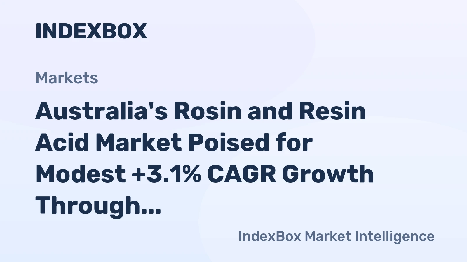 Australia's Rosin and Resin Acid Market Poised for Modest +3.1% CAGR Growth Through 2035