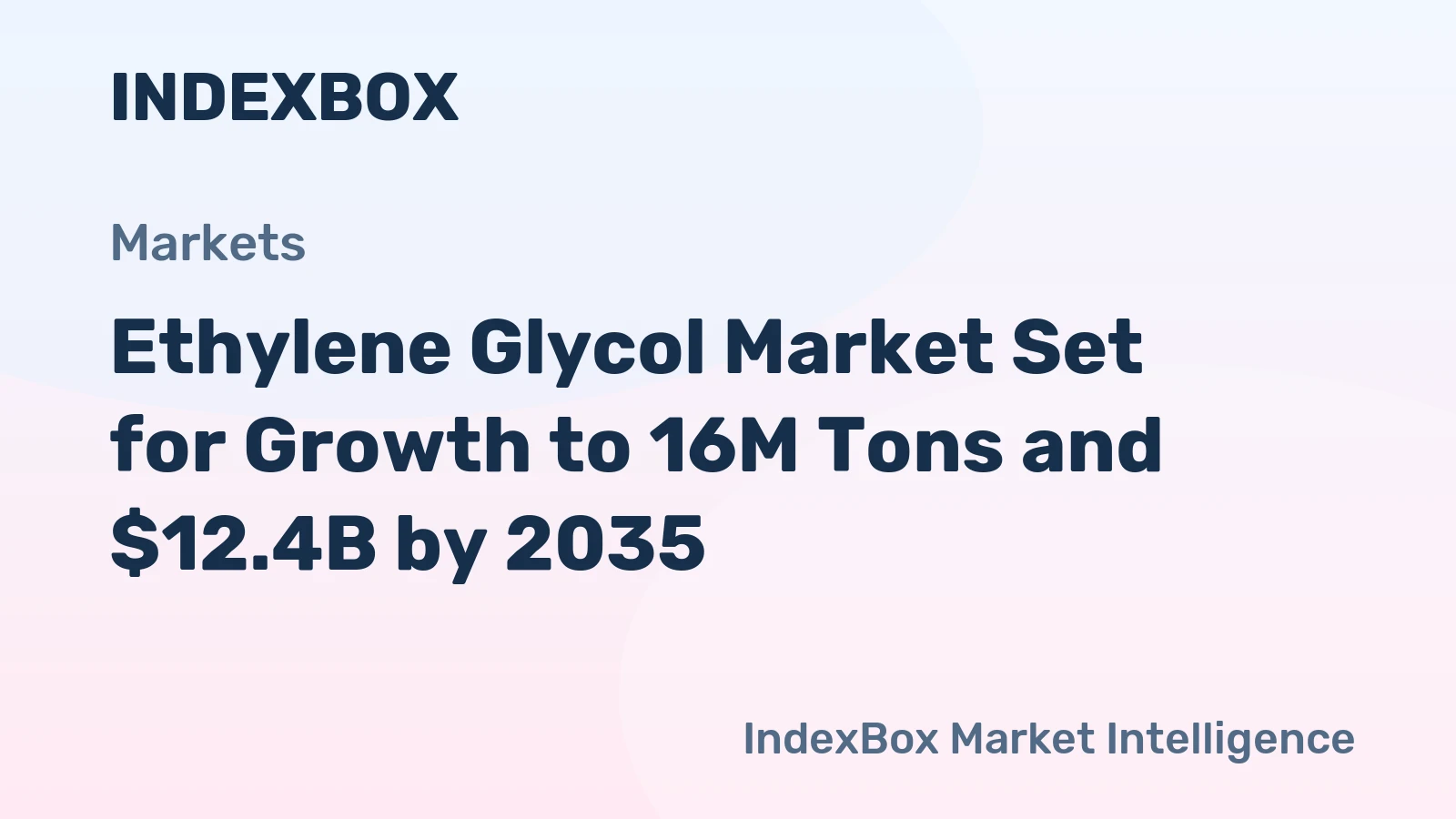 Ethylene Glycol Market Set for Growth to 16M Tons and $12.4B by 2035