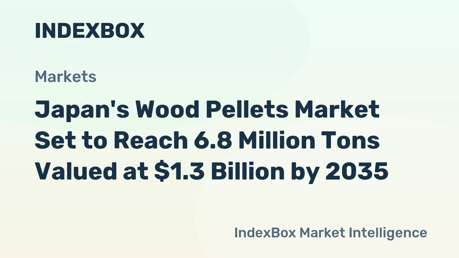 Japan's Wood Pellets Market Set to Reach 6.8 Million Tons Valued at $1.3 Billion by 2035