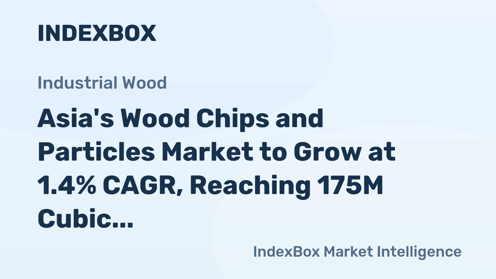 Asia's Wood Chips and Particles Market to Grow at 1.4% CAGR, Reaching 175M Cubic Meters by 2035