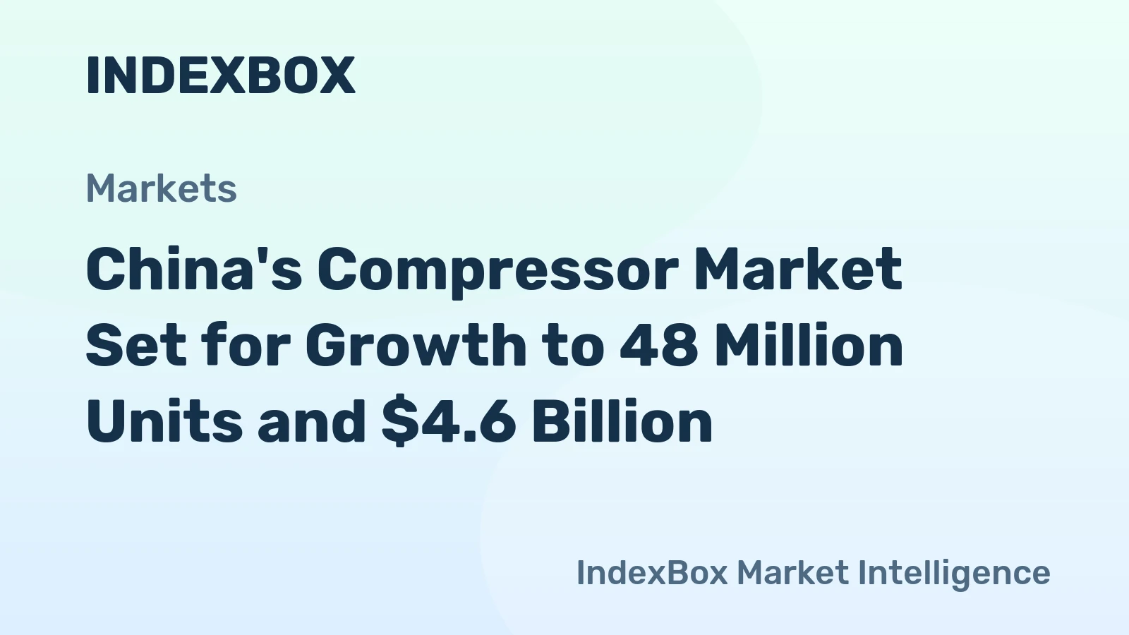 China's Compressor Market Set for Growth to 48 Million Units and $4.6 Billion