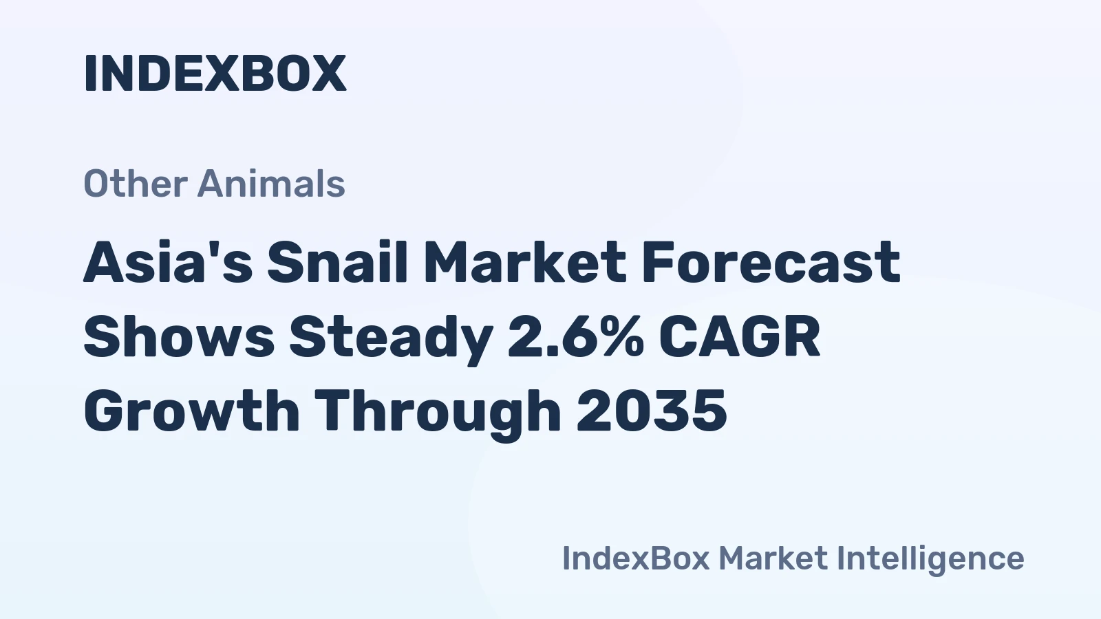 Asia's Snail Market Forecast Shows Steady 2.6% CAGR Growth Through 2035