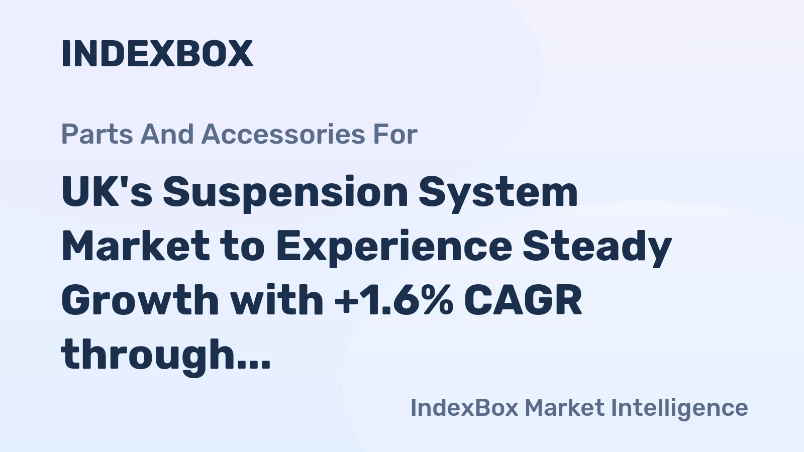 UK's Suspension System Market to Experience Steady Growth with +1.6% CAGR through 2035, Reaching $1.2B in Value