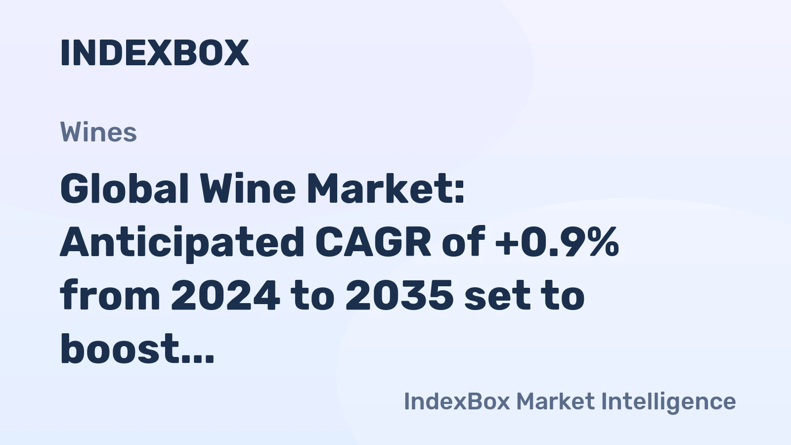 Global Wine Market: Anticipated CAGR of +0.9% from 2024 to 2035 set to boost market volume to 29B litres