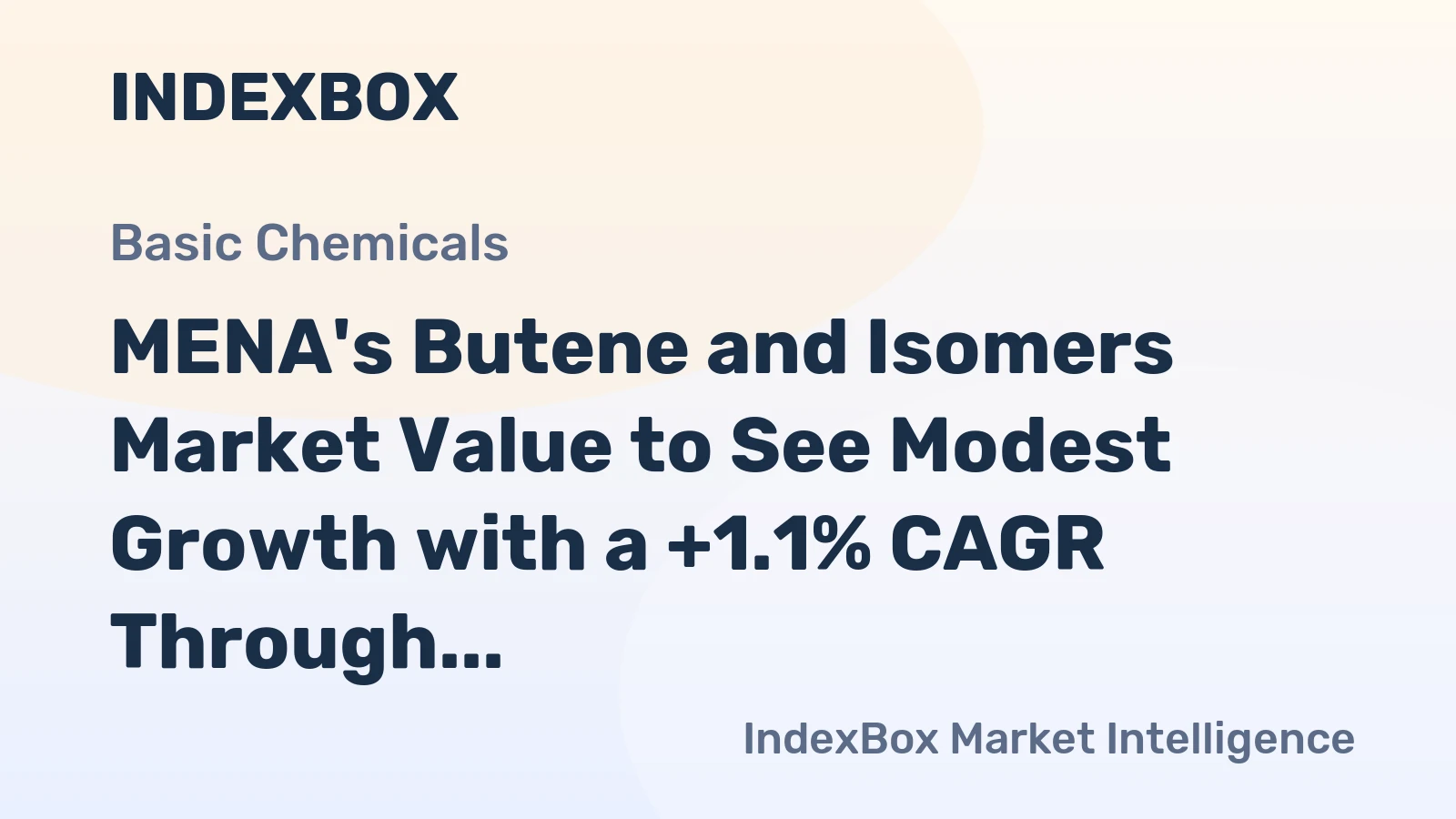 MENA's Butene and Isomers Market Value to See Modest Growth with a +1.1% CAGR Through 2035