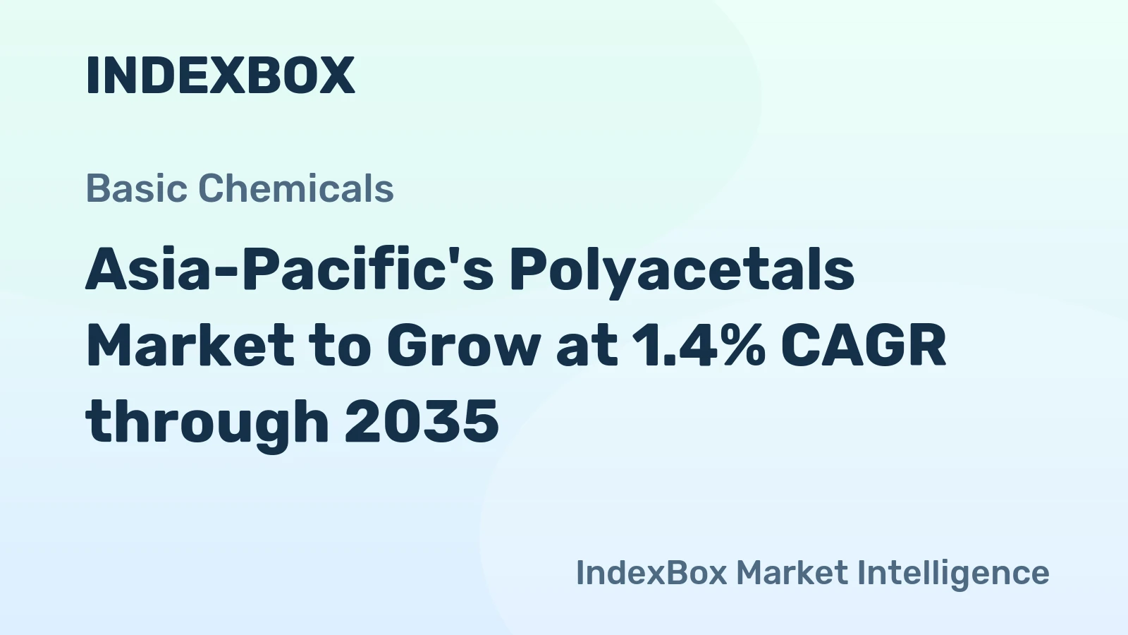 Asia-Pacific's Polyacetals Market to Grow at 1.4% CAGR through 2035