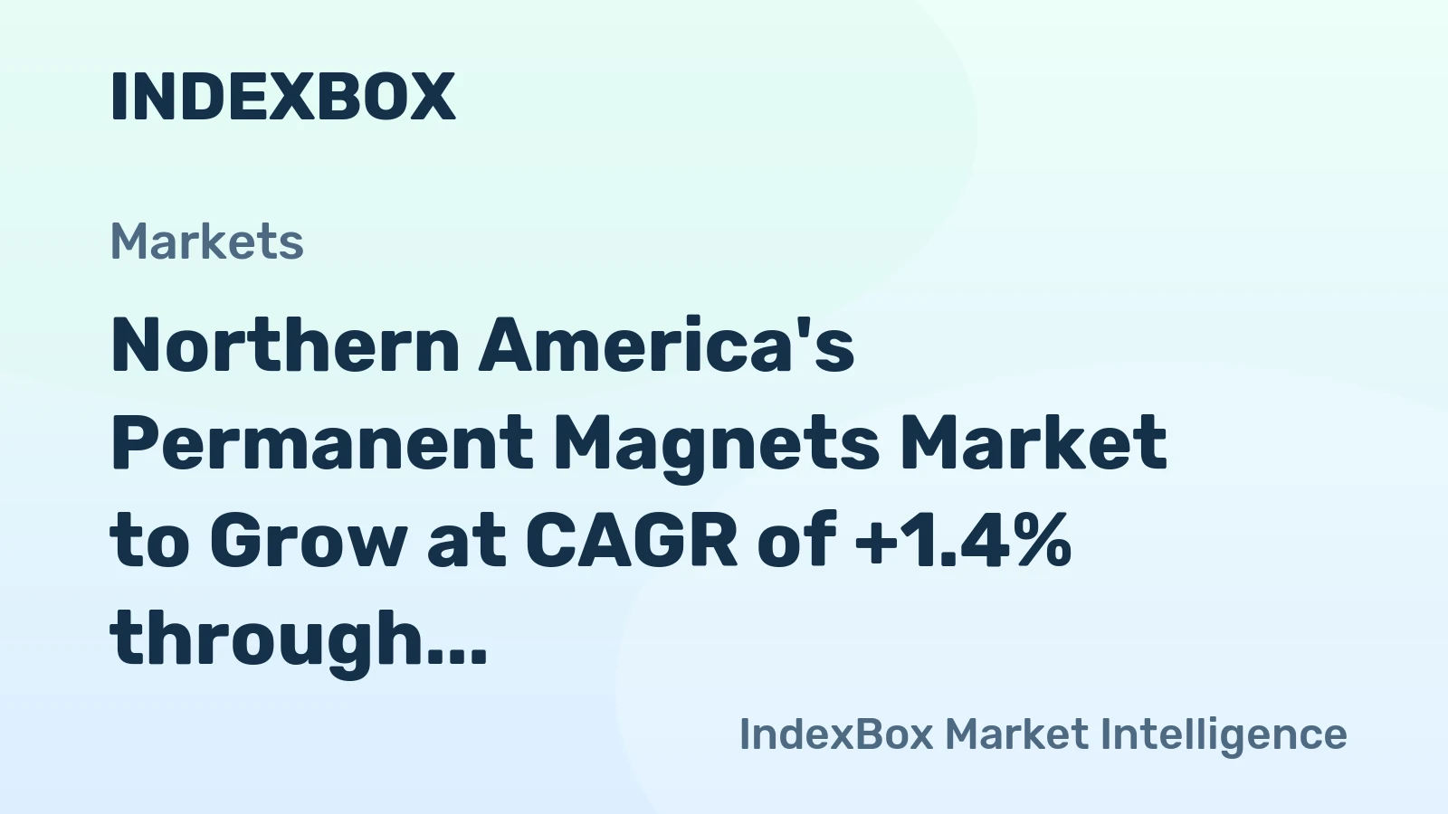 Northern America's Permanent Magnets Market to Grow at CAGR of +1.4% through 2035, Reaching 91K Tons
