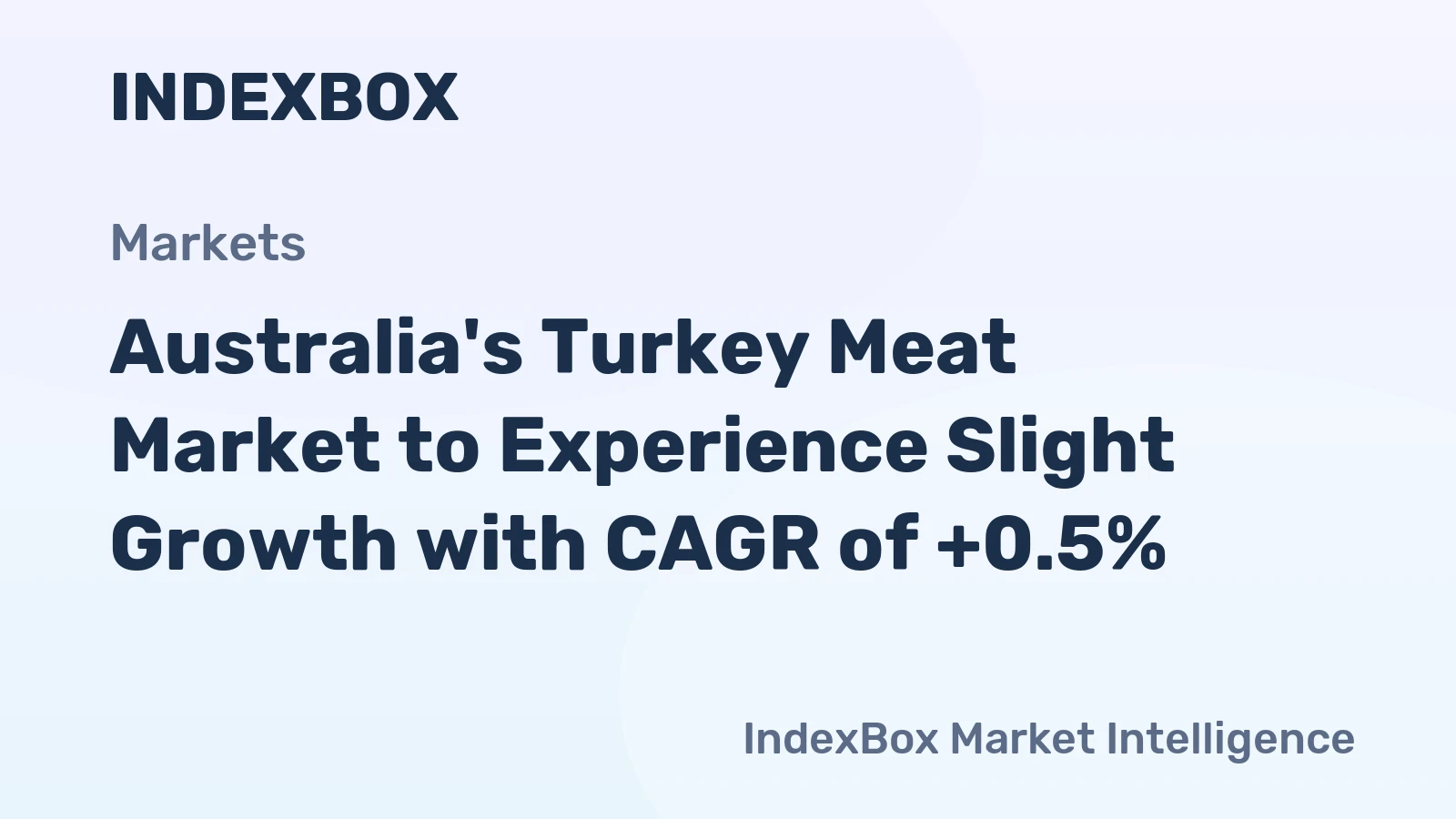 Australia's Turkey Meat Market to Experience Slight Growth with CAGR of +0.5%