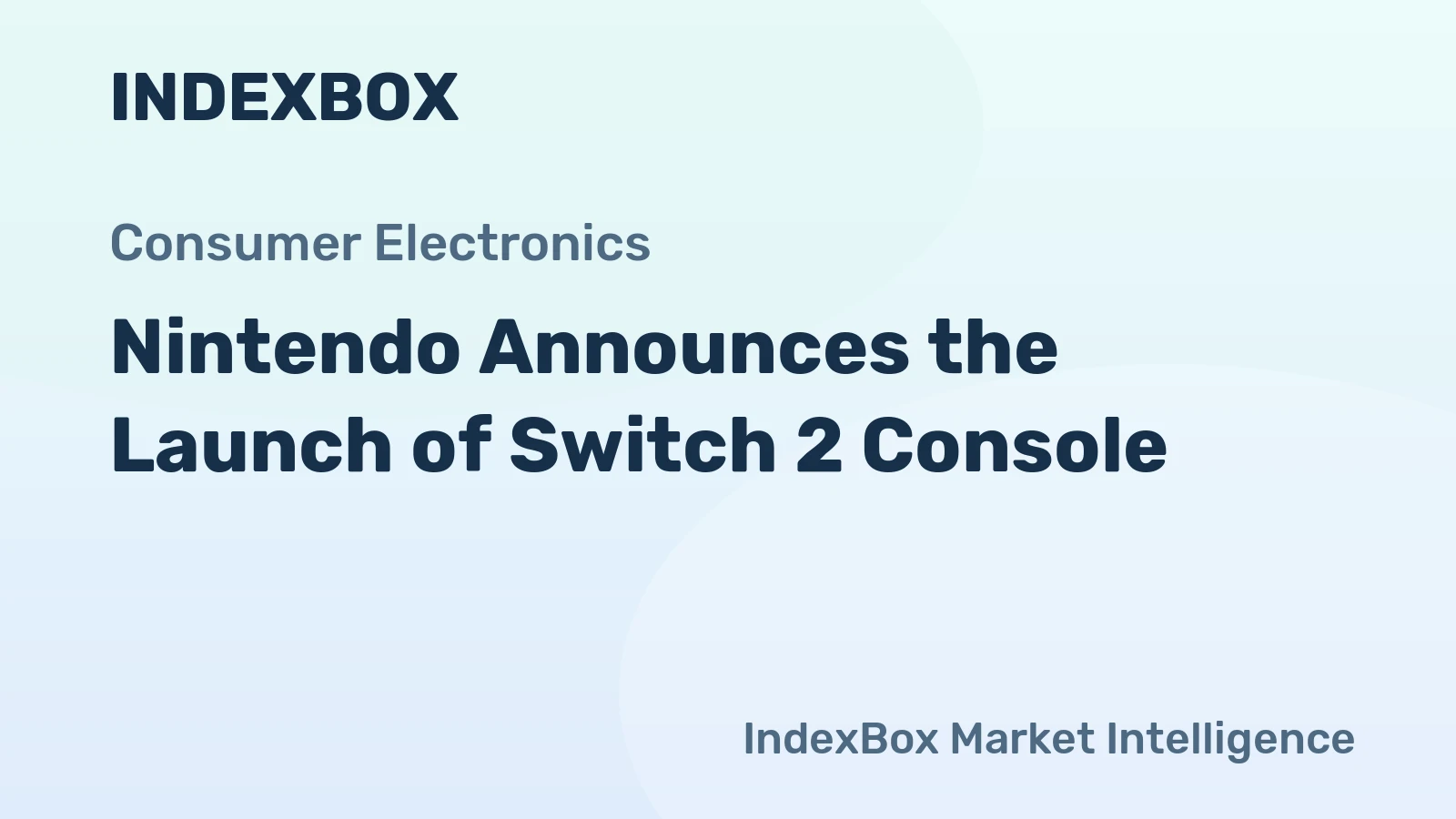 Nintendo Announces the Launch of Switch 2 Console