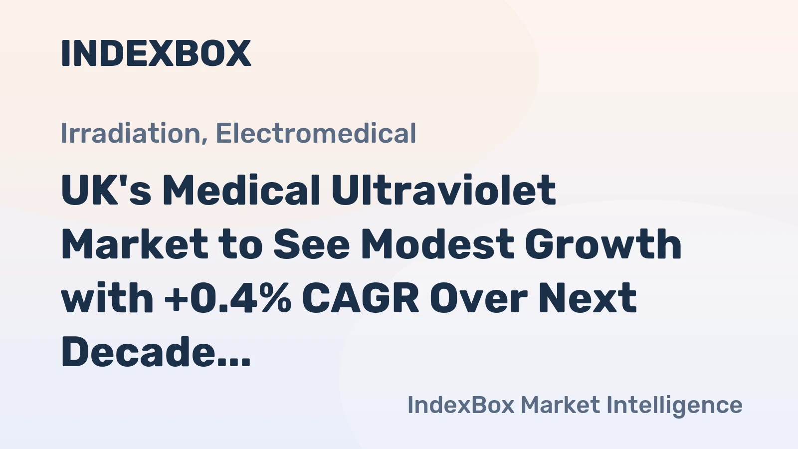 UK's Medical Ultraviolet Market to See Modest Growth with +0.4% CAGR Over Next Decade, Reaching $32M by 2035