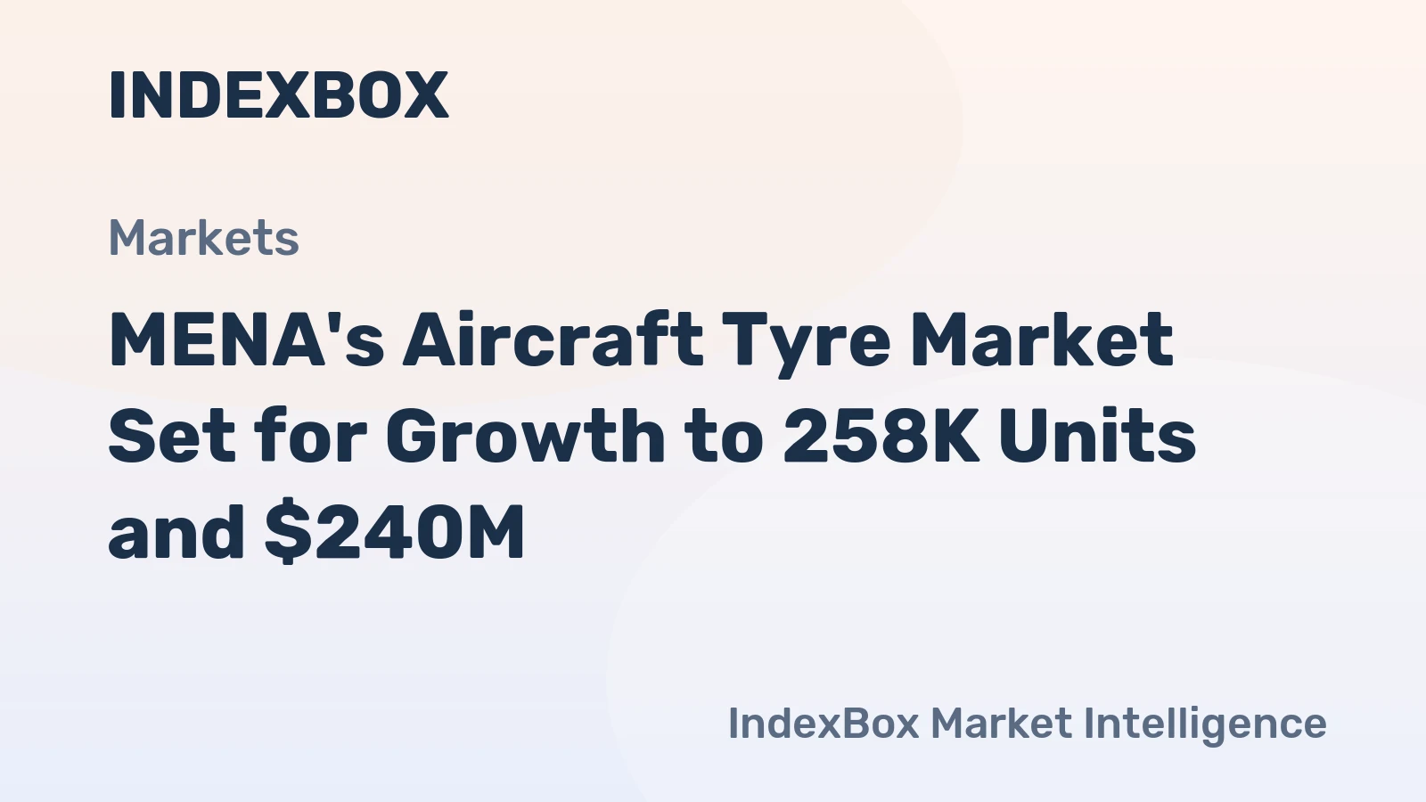 MENA's Aircraft Tyre Market Set for Growth to 258K Units and $240M