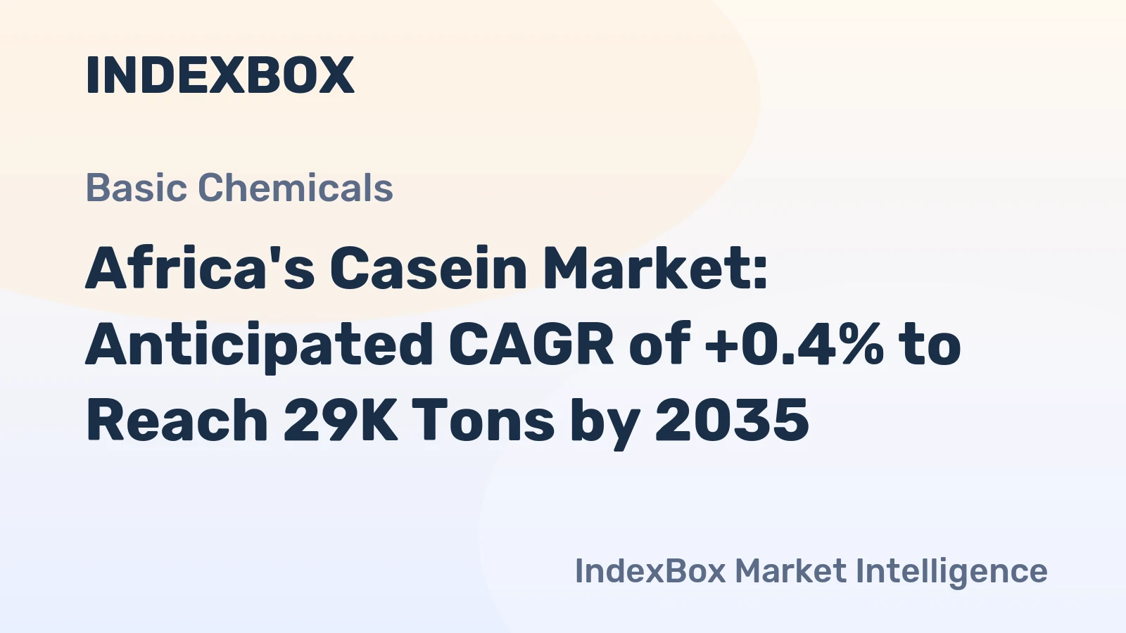 Africa's Casein Market: Anticipated CAGR of +0.4% to Reach 29K Tons by 2035