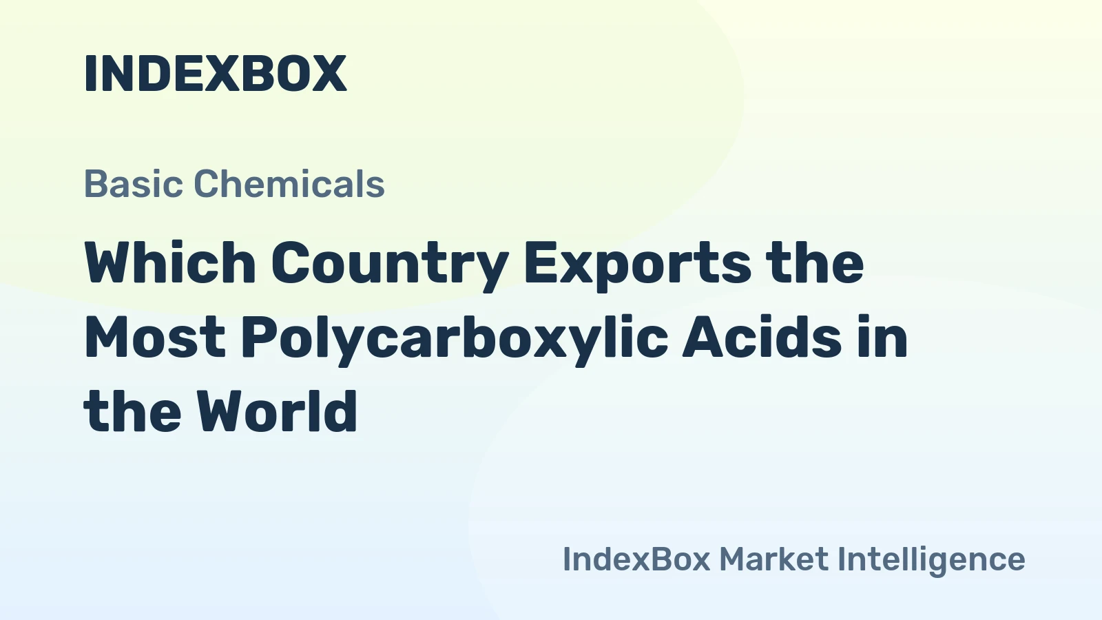 Which Country Exports the Most Polycarboxylic Acids in the World?