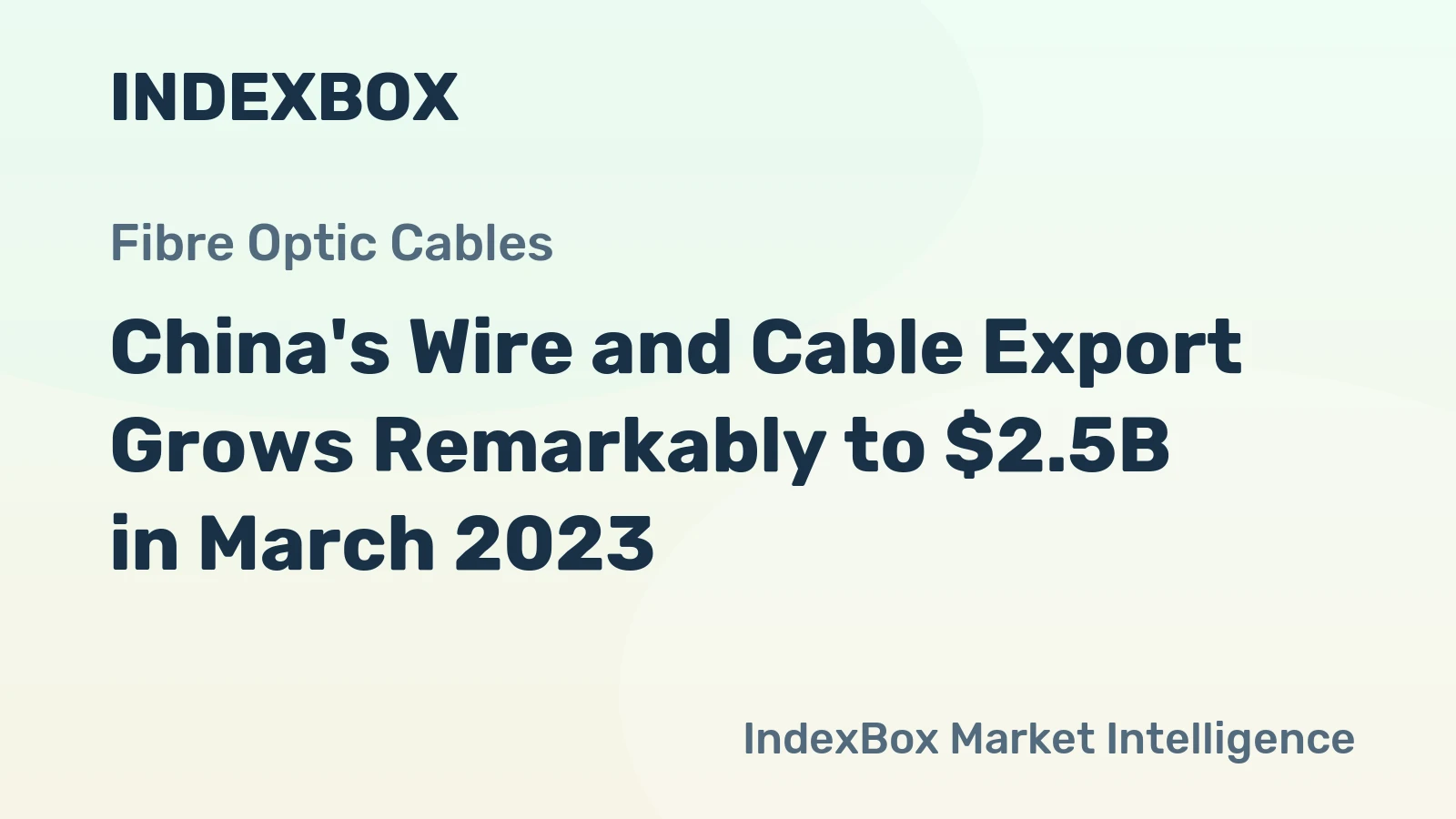 China's Wire and Cable Export Grows Remarkably to $2.5B in March 2023