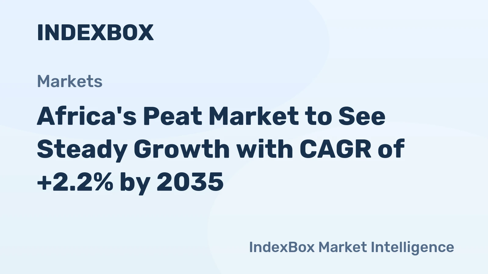 Africa's Peat Market to See Steady Growth with CAGR of +2.2% by 2035