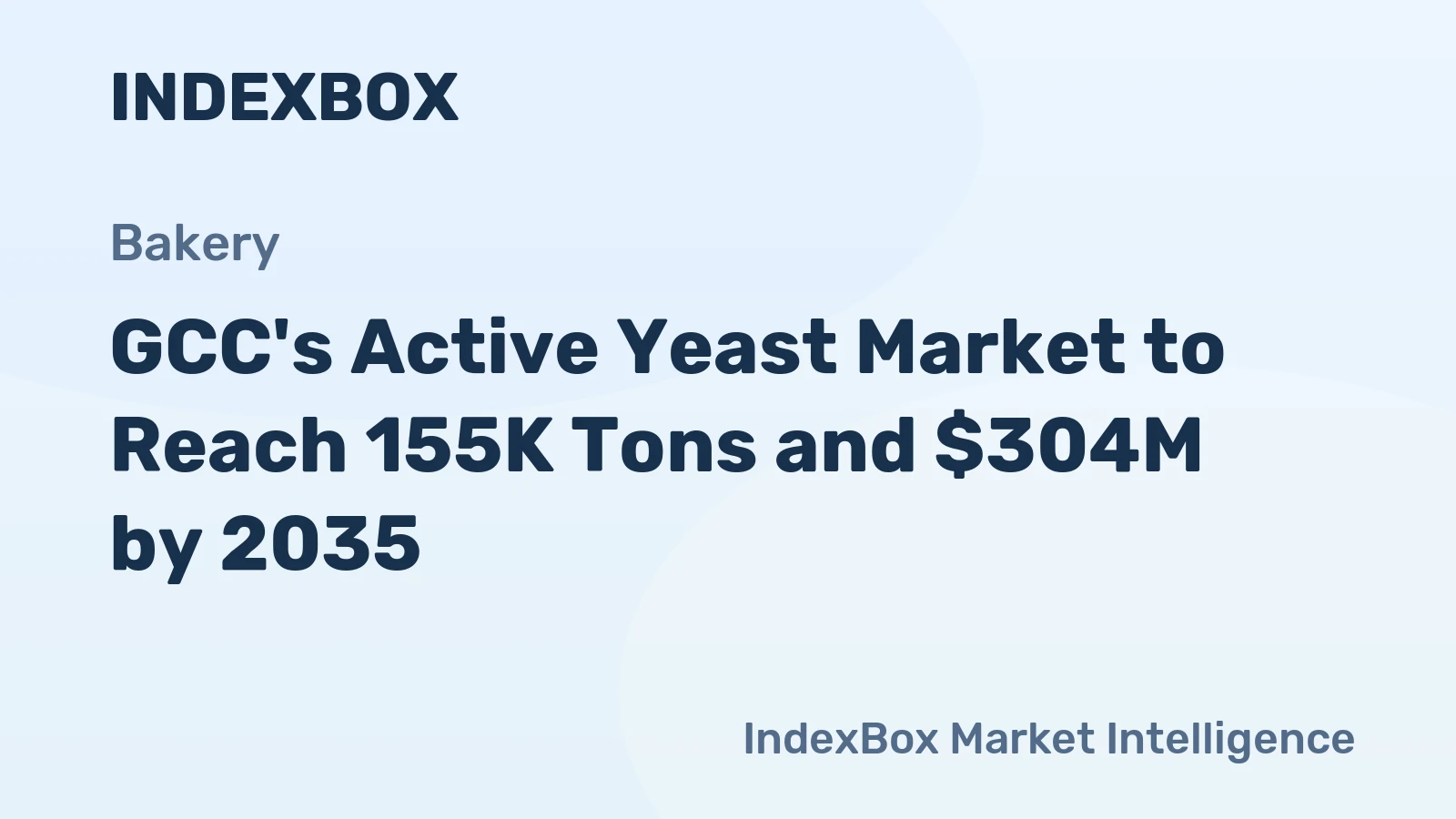 GCC's Active Yeast Market to Reach 155K Tons and $304M by 2035