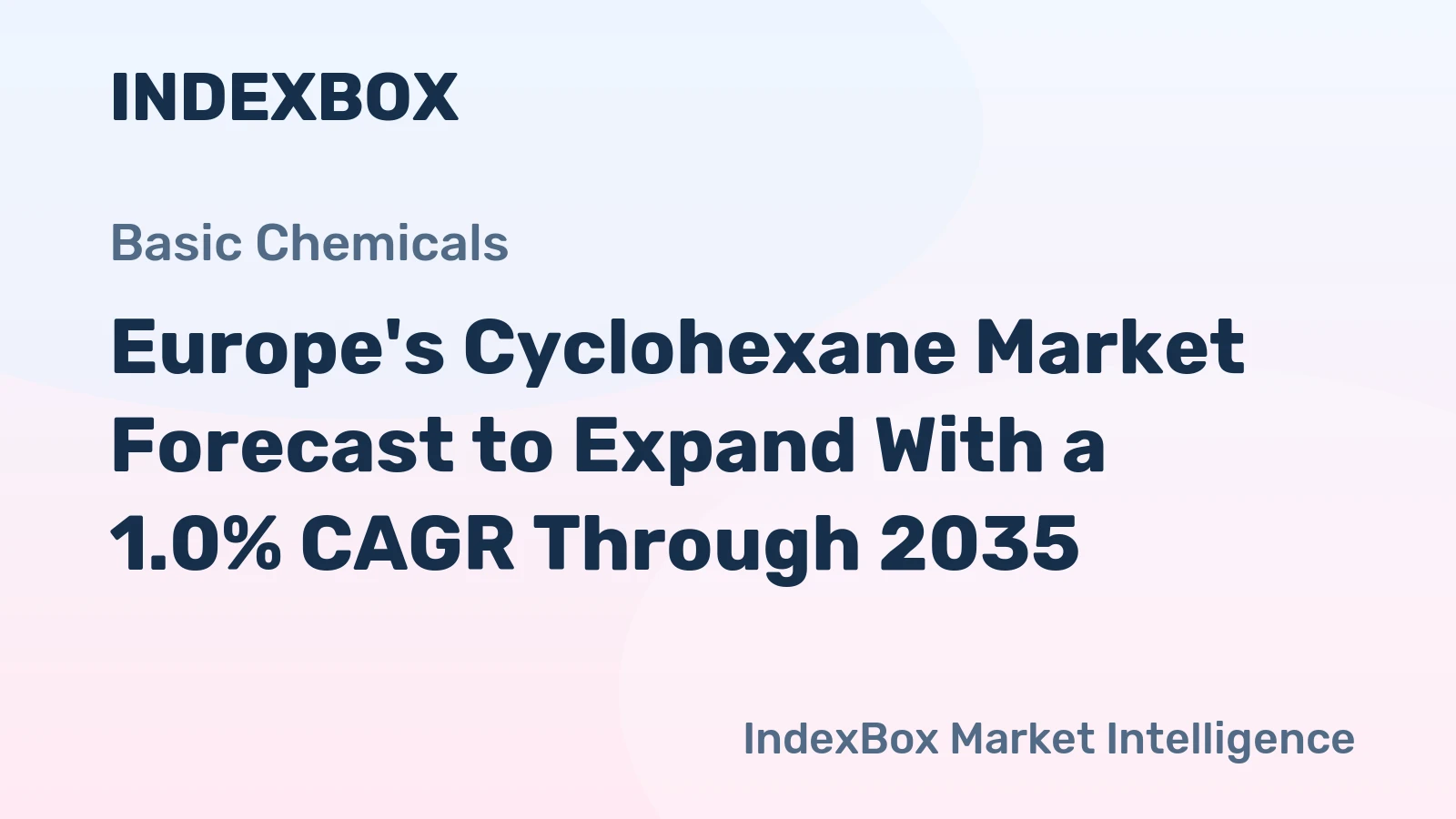 Europe's Cyclohexane Market Forecast to Expand With a 1.0% CAGR Through 2035