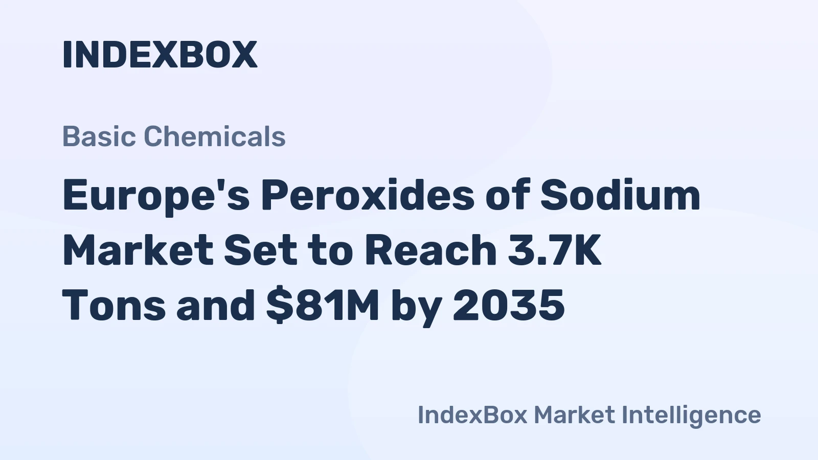 Europe's Peroxides of Sodium Market Set to Reach 3.7K Tons and $81M by 2035