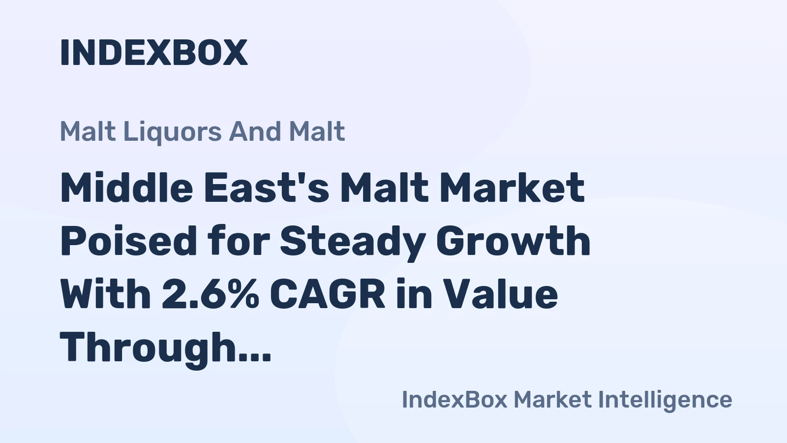 Middle East's Malt Market Poised for Steady Growth With 2.6% CAGR in Value Through 2035