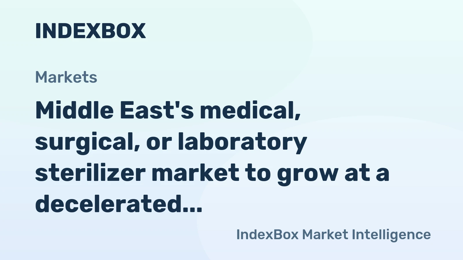 Middle East's medical, surgical, or laboratory sterilizer market to grow at a decelerated CAGR of +1.1%, reaching 258K units by 2035.