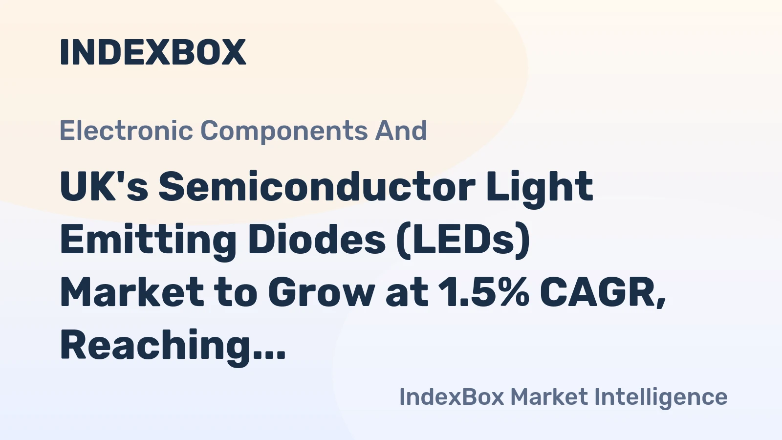 UK's Semiconductor Light Emitting Diodes (LEDs) Market to Grow at 1.5% CAGR, Reaching 282K tons by 2035