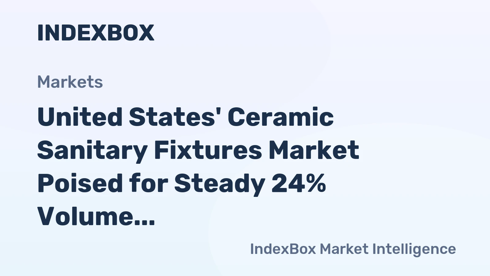 United States' Ceramic Sanitary Fixtures Market Poised for Steady 24% Volume CAGR Through 2035