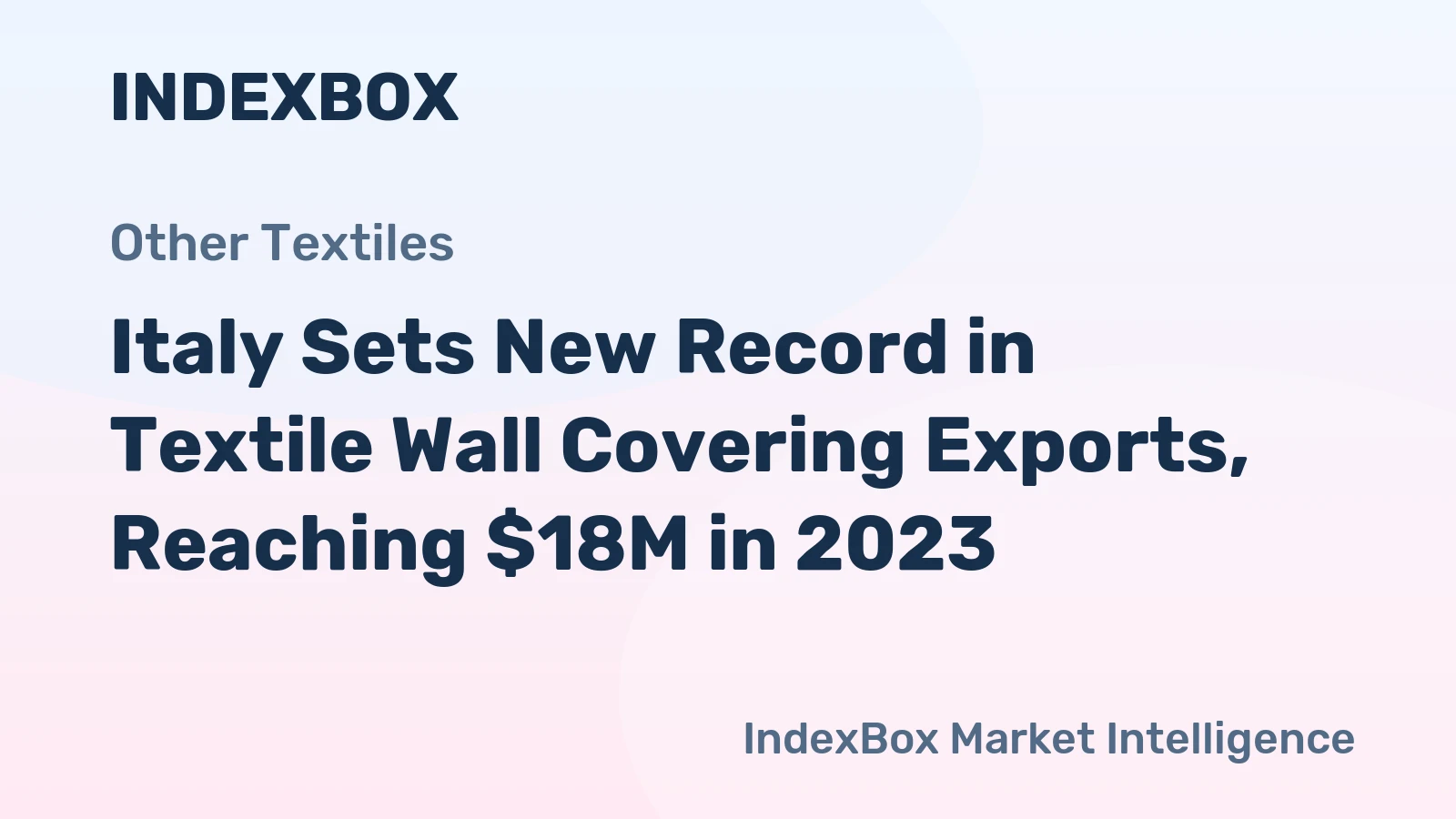 Italy Sets New Record in Textile Wall Covering Exports, Reaching $18M in 2023