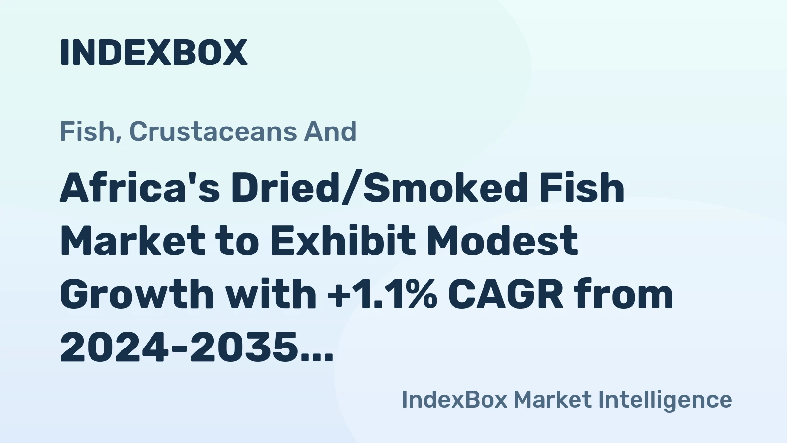 Africa's Dried/Smoked Fish Market to Exhibit Modest Growth with +1.1% CAGR from 2024-2035