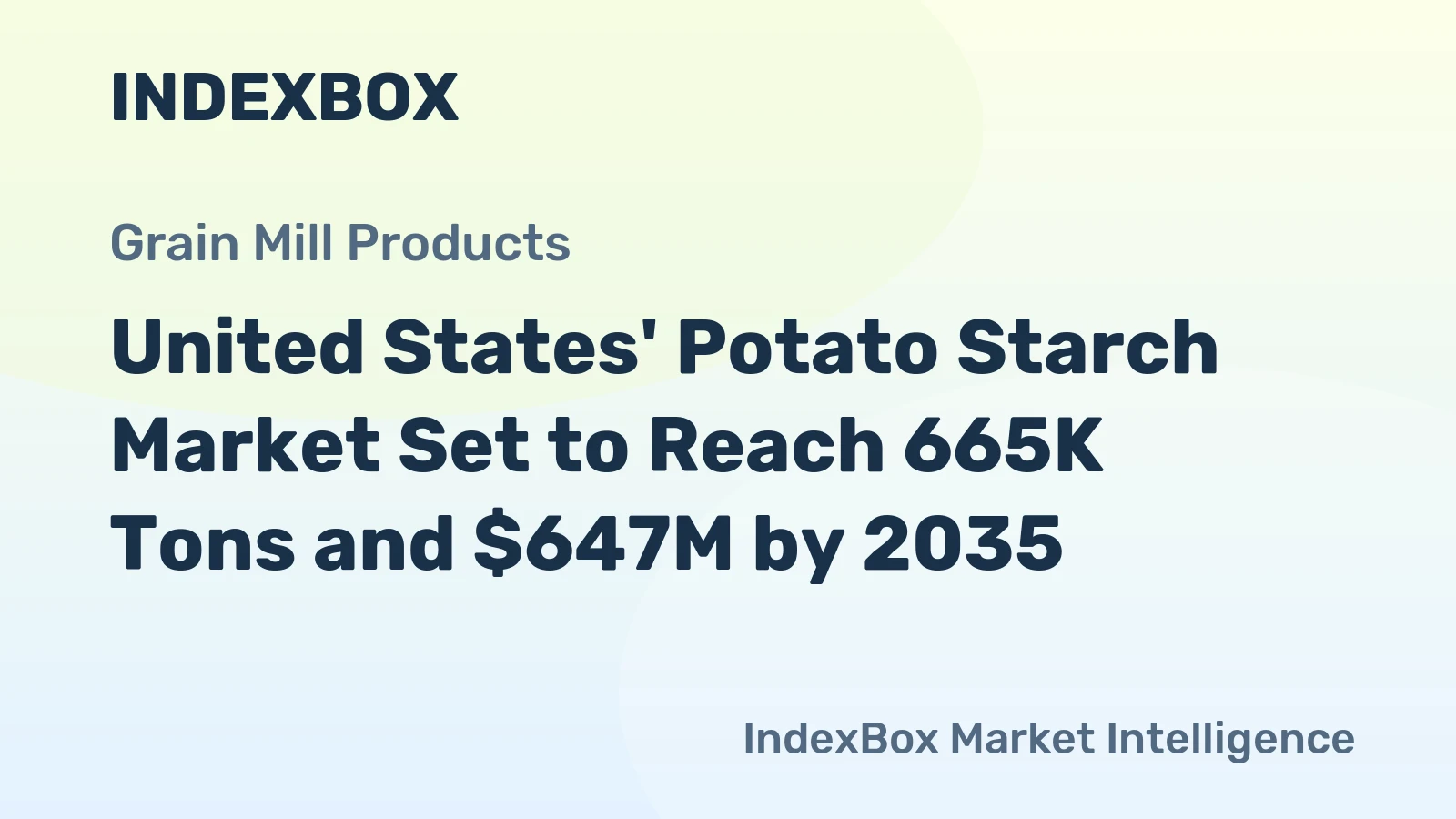 United States' Potato Starch Market Set to Reach 665K Tons and $647M by 2035