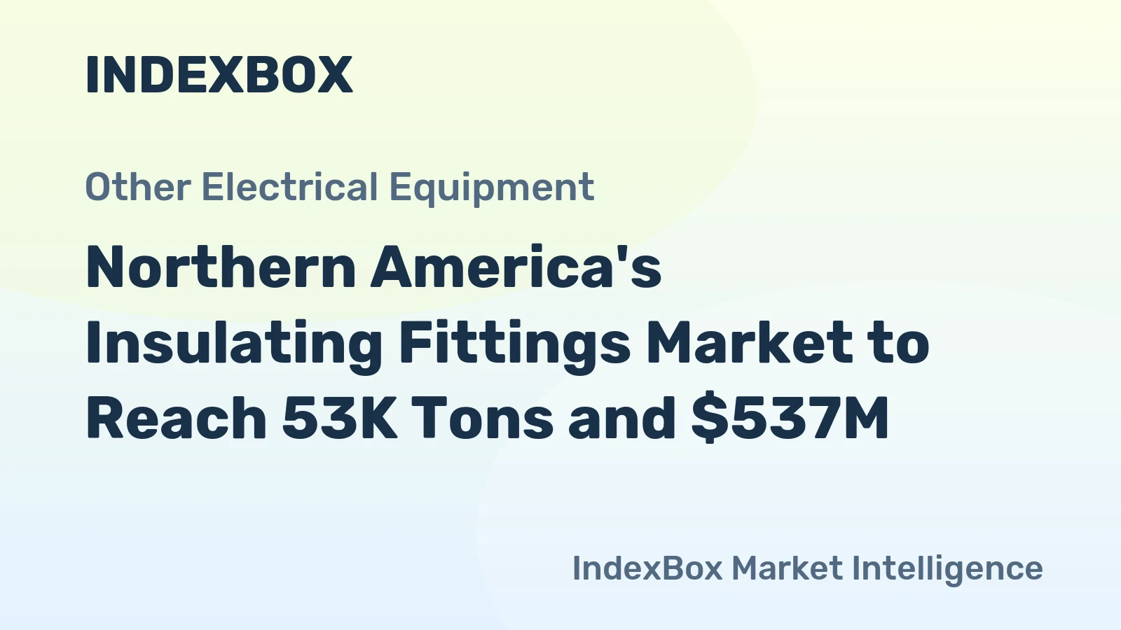 Northern America's Insulating Fittings Market to Reach 53K Tons and $537M