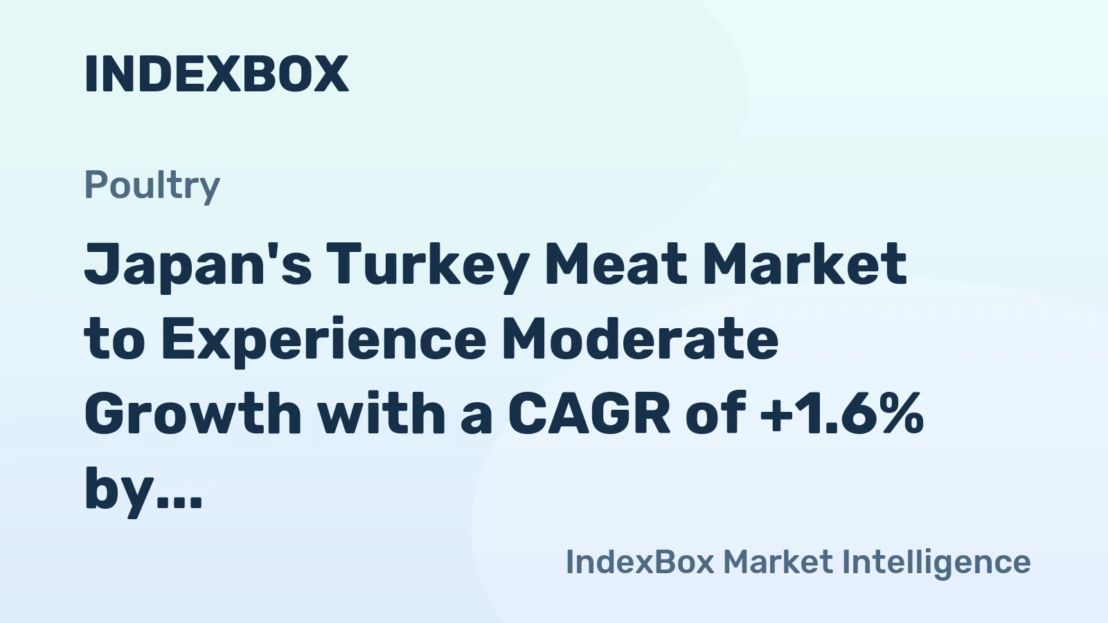 Japan's Turkey Meat Market to Experience Moderate Growth with a CAGR of +1.6% by 2035