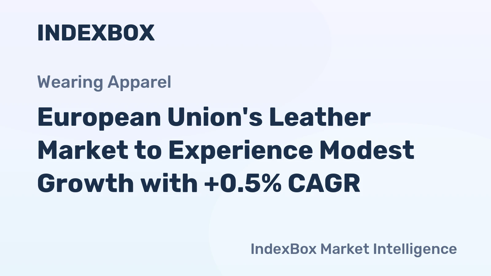 European Union's Leather Market to Experience Modest Growth with +0.5% CAGR