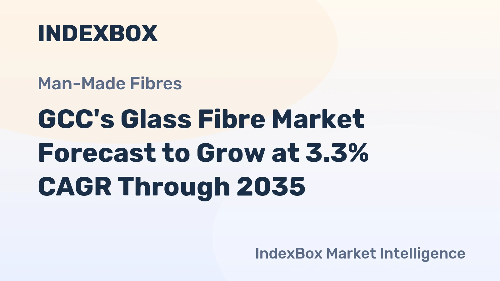 GCC's Glass Fibre Market Forecast to Grow at 3.3% CAGR Through 2035