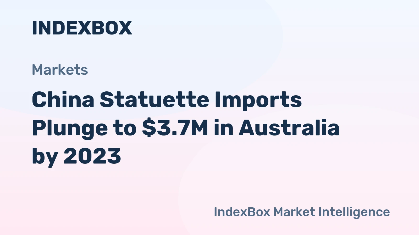 China Statuette Imports Plunge to $3.7M in Australia by 2023