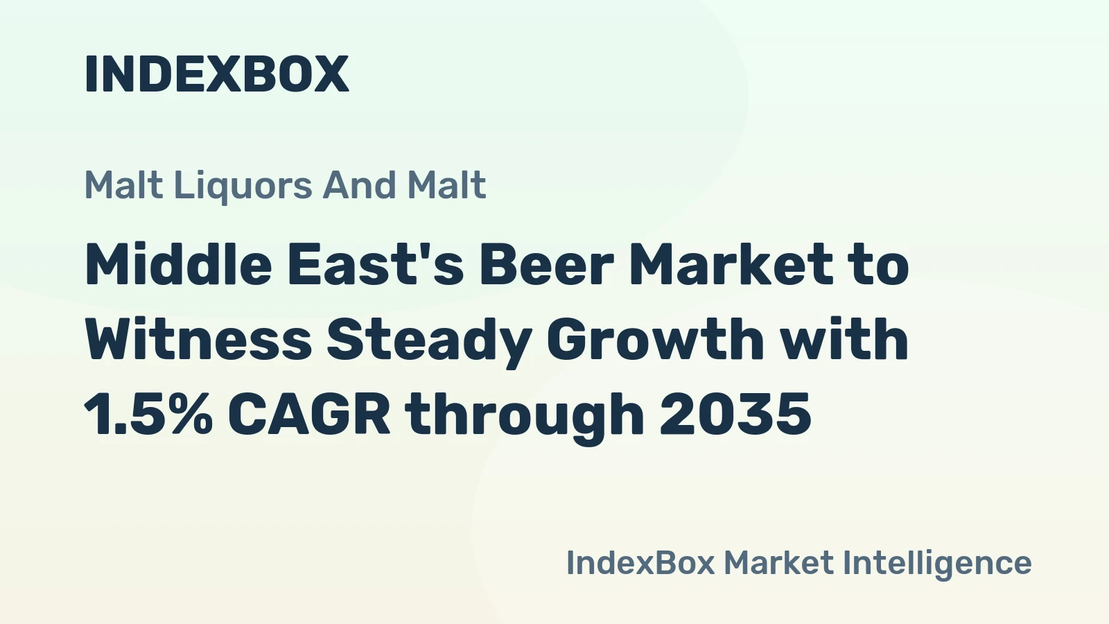 Middle East's Beer Market to Witness Steady Growth with 1.5% CAGR through 2035