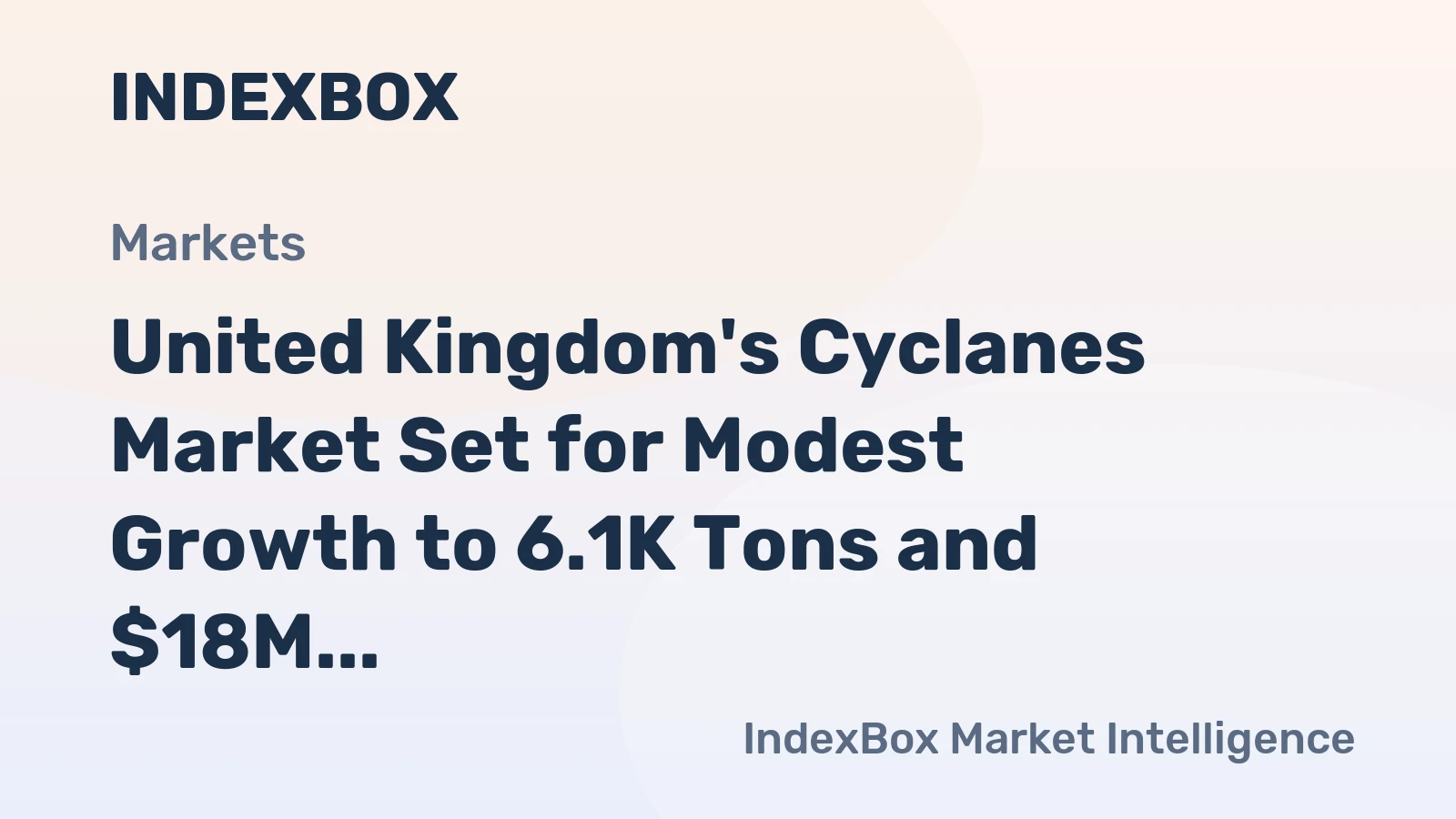 United Kingdom's Cyclanes Market Set for Modest Growth to 6.1K Tons and $18M