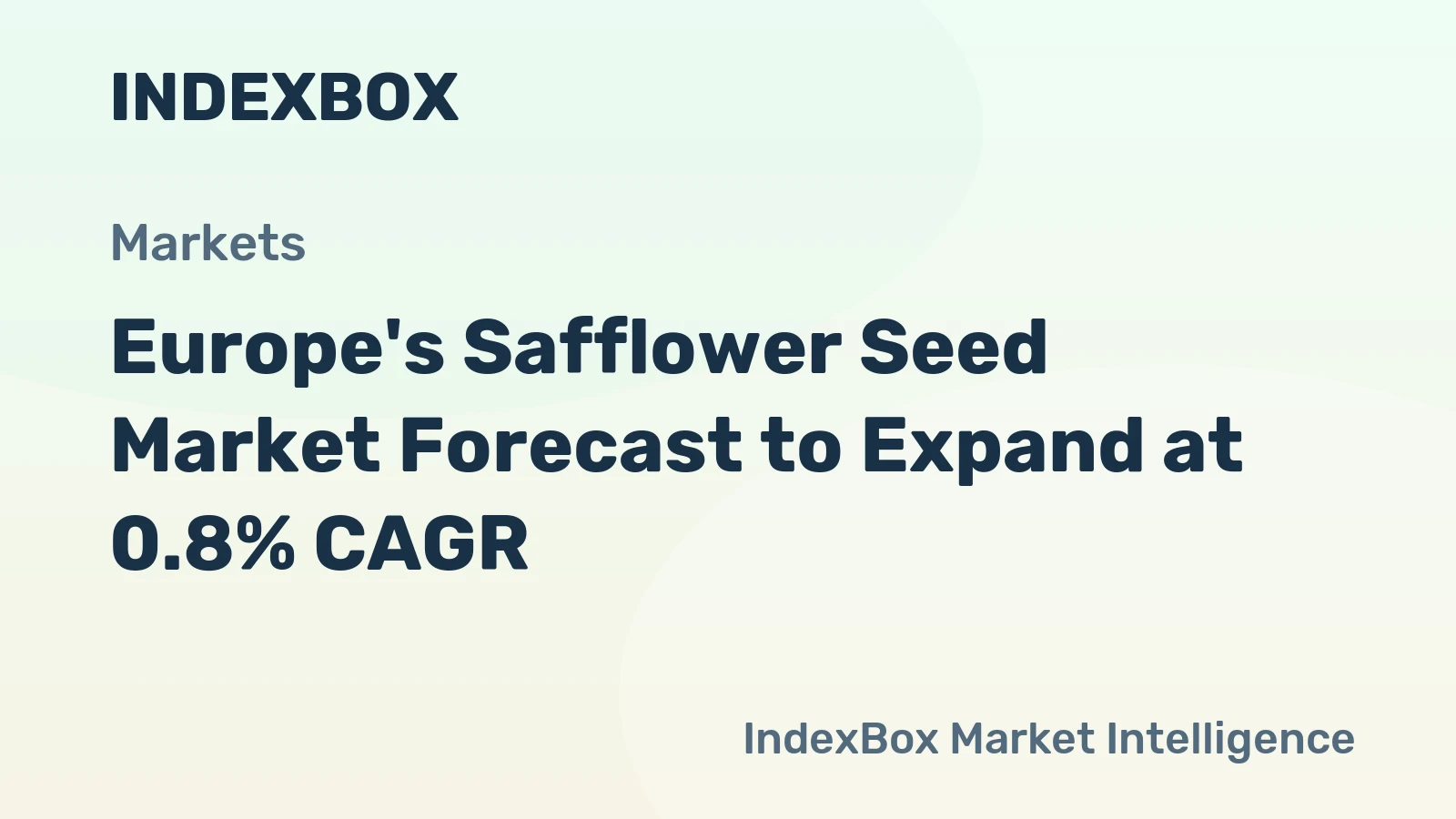 Europe's Safflower Seed Market Forecast to Expand at 0.8% CAGR
