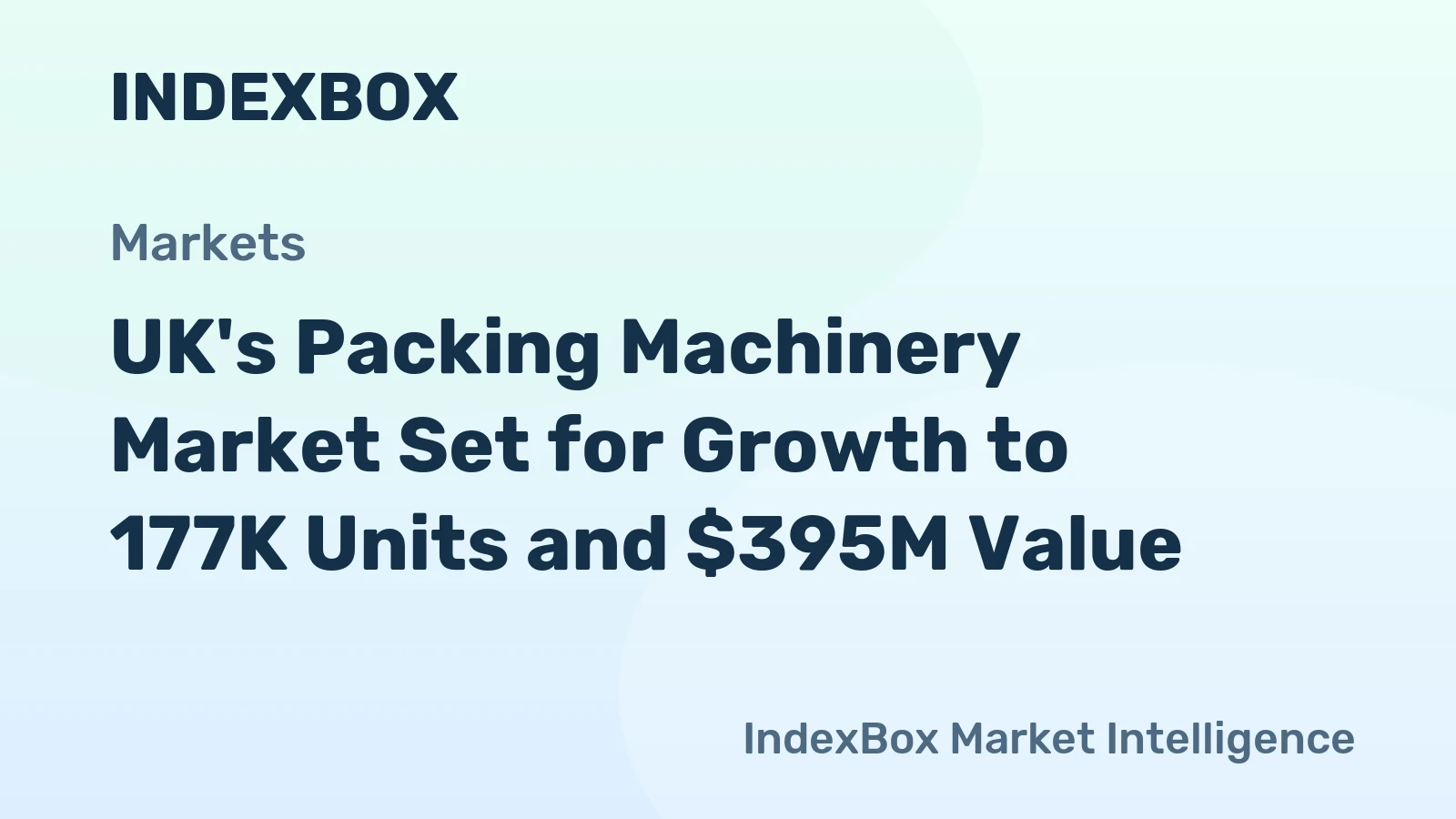 UK's Packing Machinery Market Set for Growth to 177K Units and $395M Value