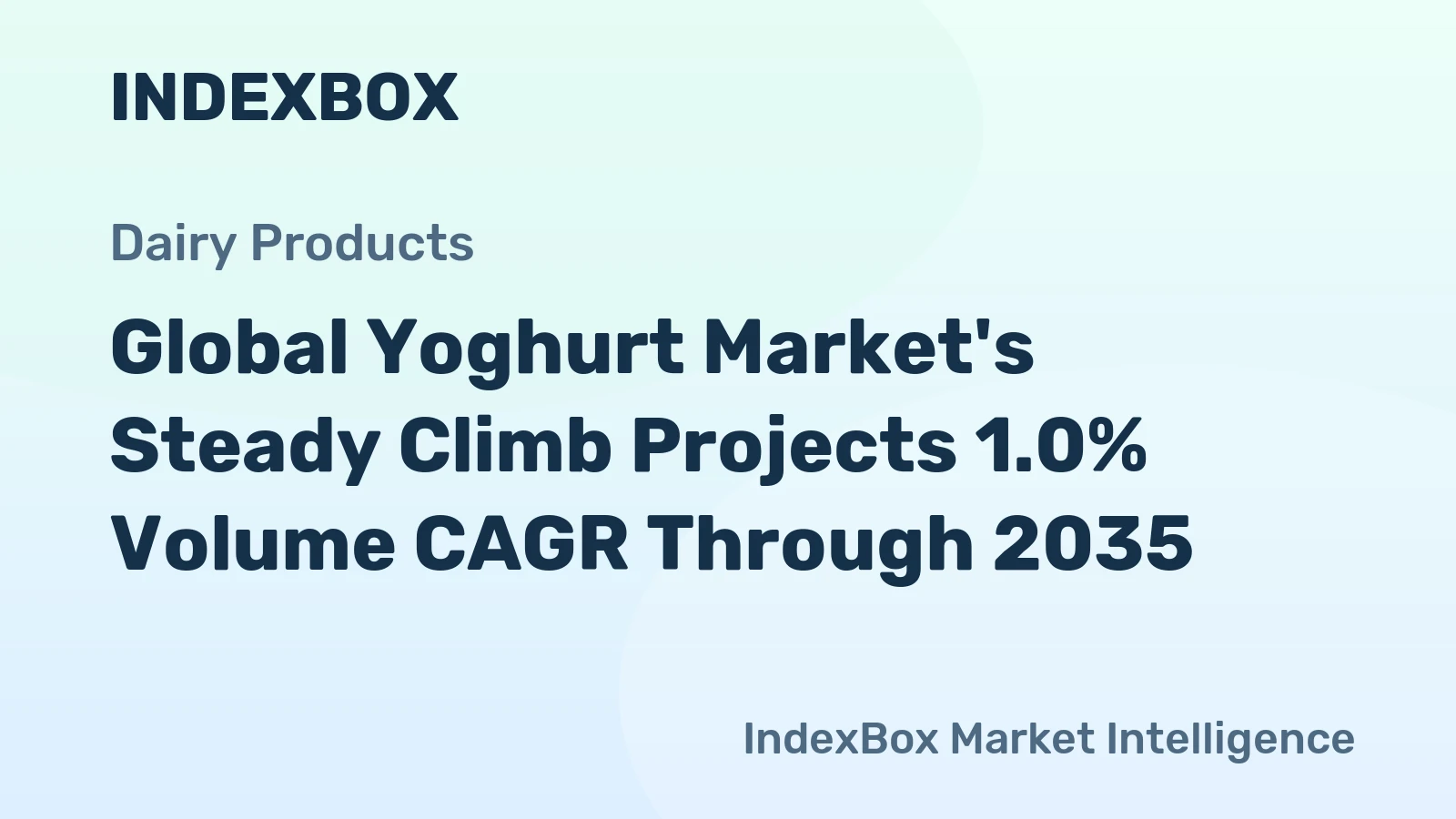 Global Yoghurt Market's Steady Climb Projects 1.0% Volume CAGR Through 2035