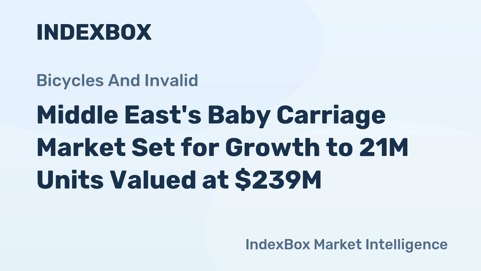 Middle East's Baby Carriage Market Set for Growth to 21M Units Valued at $239M